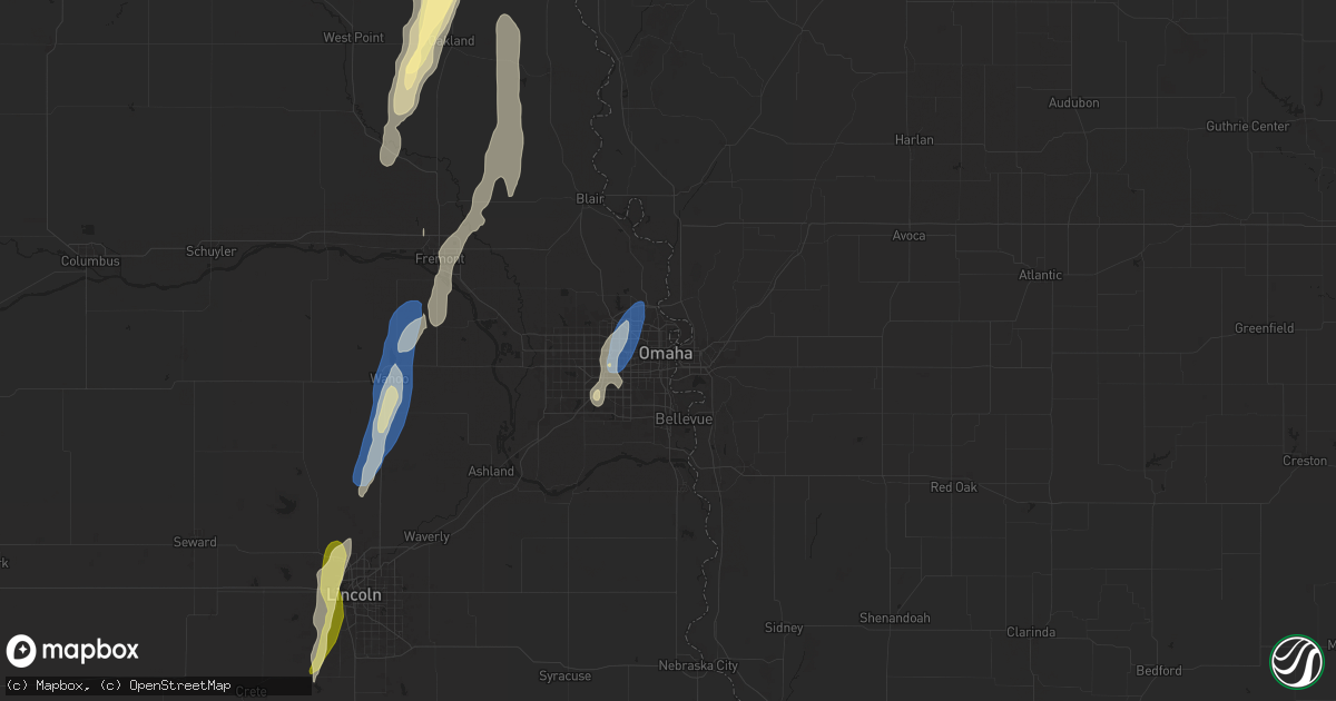 Hail Map in Omaha, NE on September 14, 2025 - HailTrace