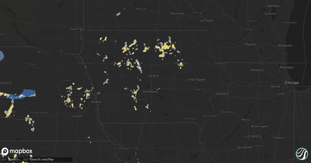 Hail Map in Iowa on September 16, 2025 - HailTrace
