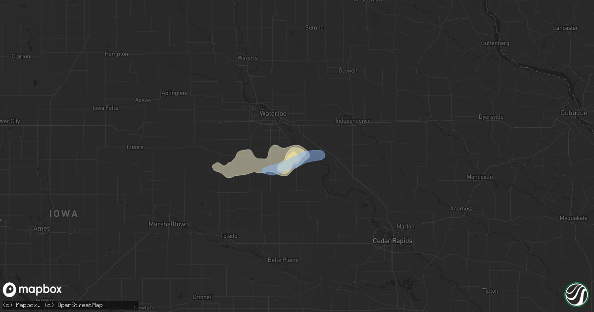 Hail Map in La Porte City, IA on September 18, 2019 - HailTrace