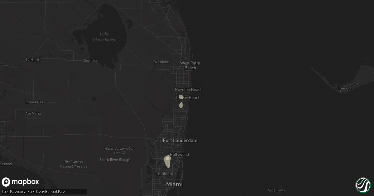 Hail Map in Delray Beach, FL on September 18, 2024 - HailTrace