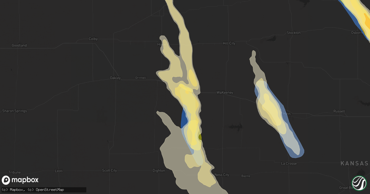 Hail Map in Quinter, KS on September 19, 2025 - HailTrace