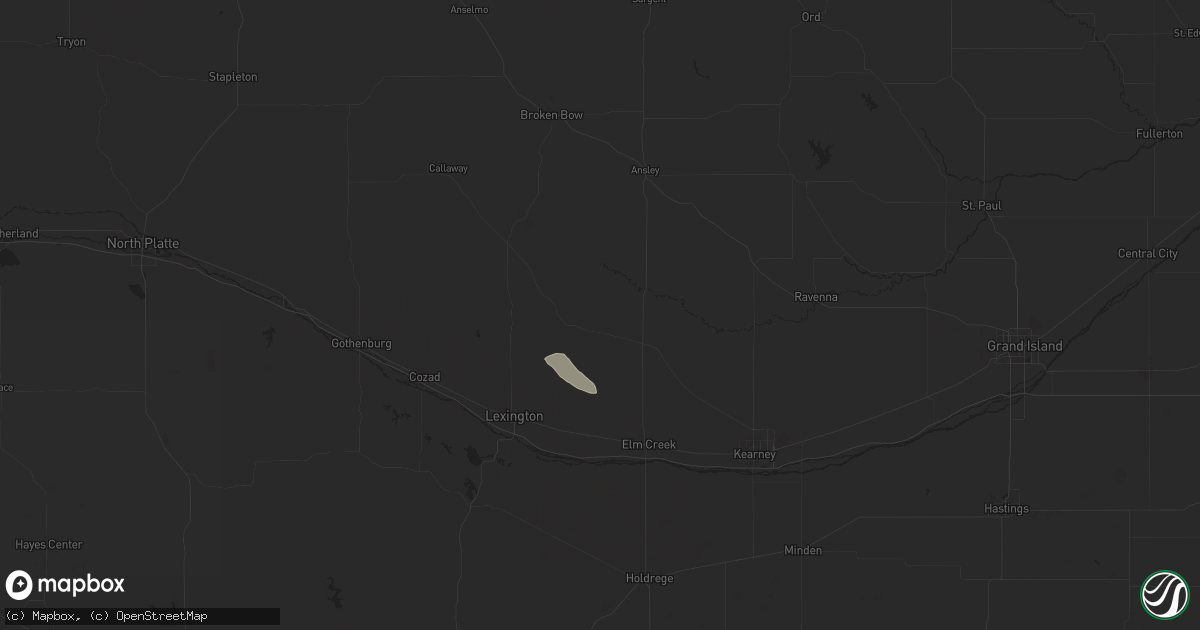 Hail Map in Sumner, NE on September 19, 2025 - HailTrace