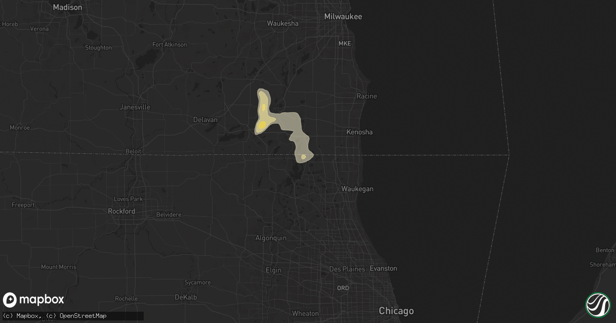 Hail Map in Antioch, IL on September 20, 2025 - HailTrace