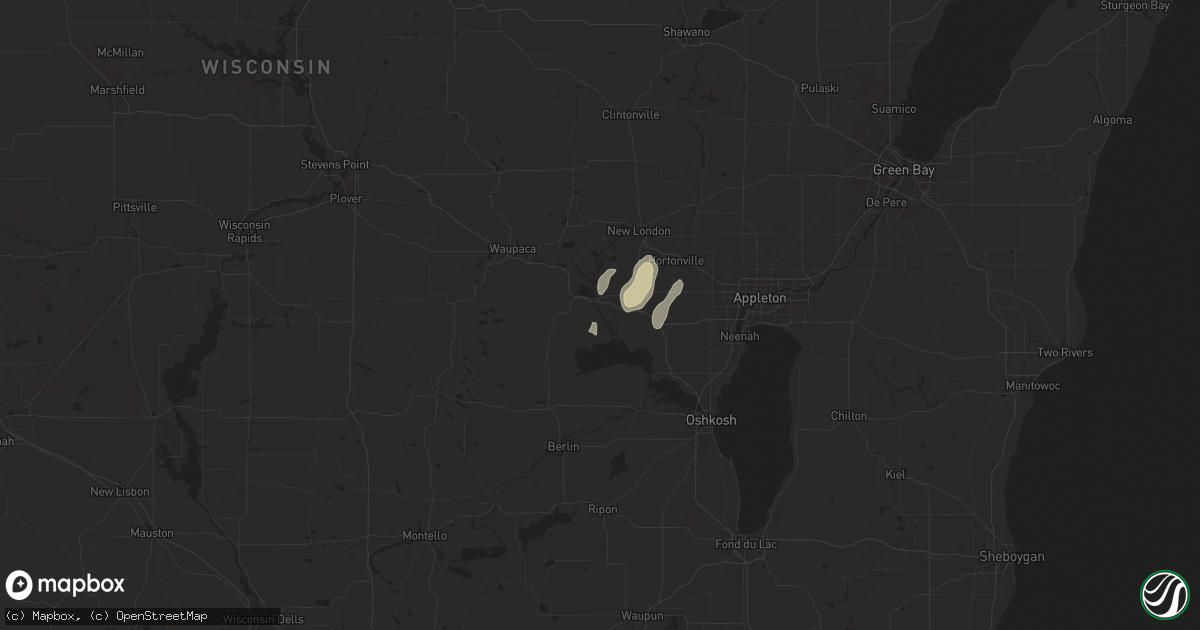 Hail Map in Fremont, WI on September 20, 2025 - HailTrace