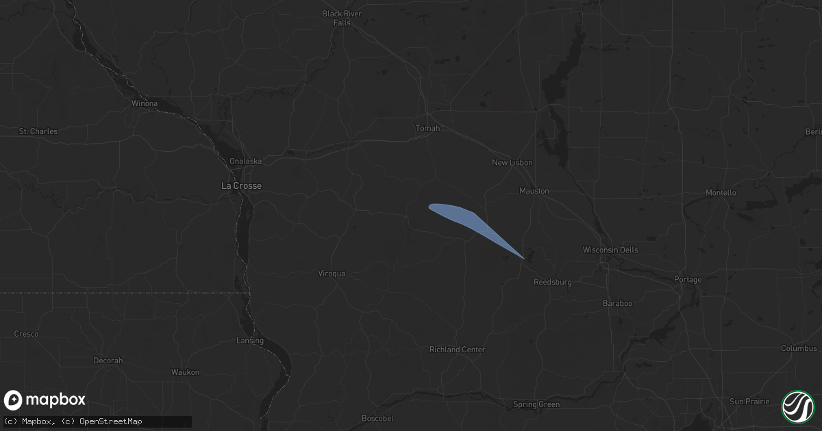 Hail Map in Ontario, WI on September 22, 2025 - HailTrace