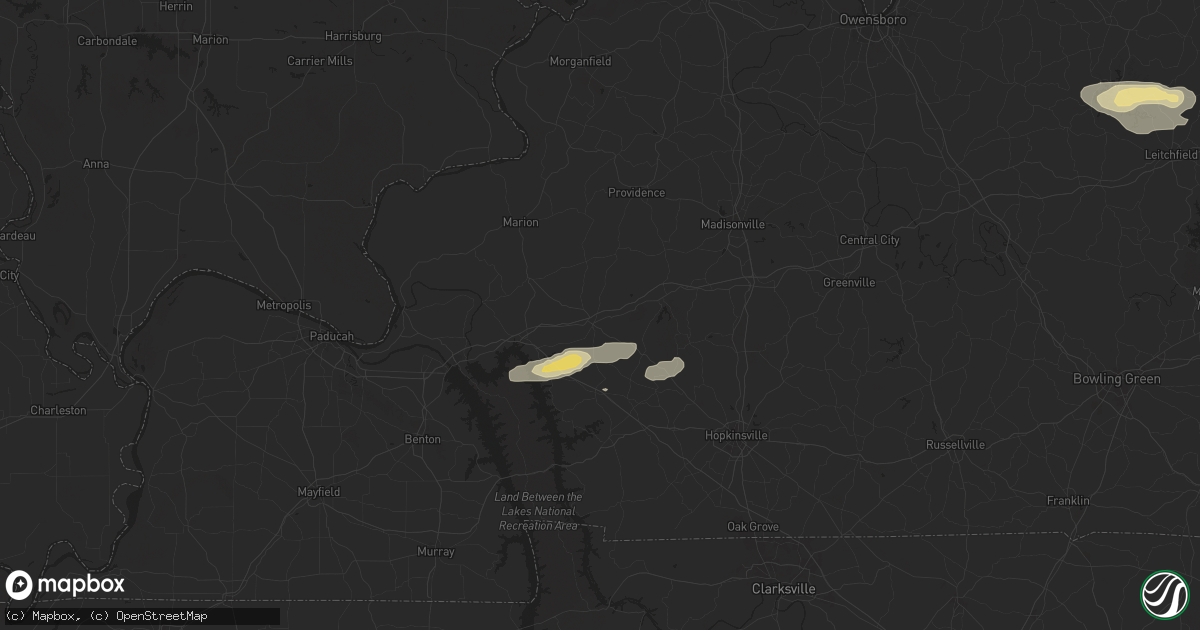Hail Map in Princeton, KY on September 23, 2024 - HailTrace