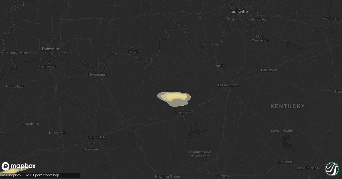 Hail Map in Westview, KY on September 23, 2024 - HailTrace