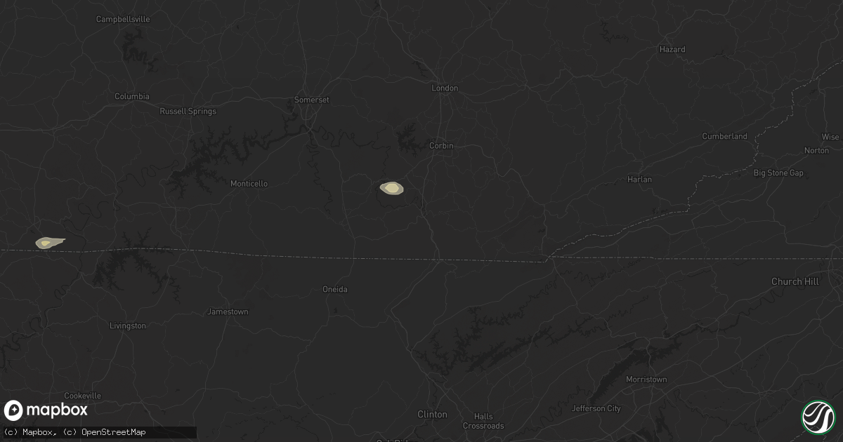Hail Map in Williamsburg, KY on September 23, 2024 - HailTrace