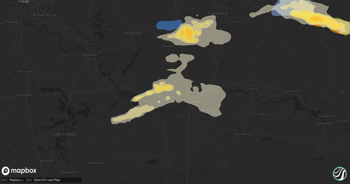 Hail Map in Muldrow, OK on September 23, 2025 - HailTrace
