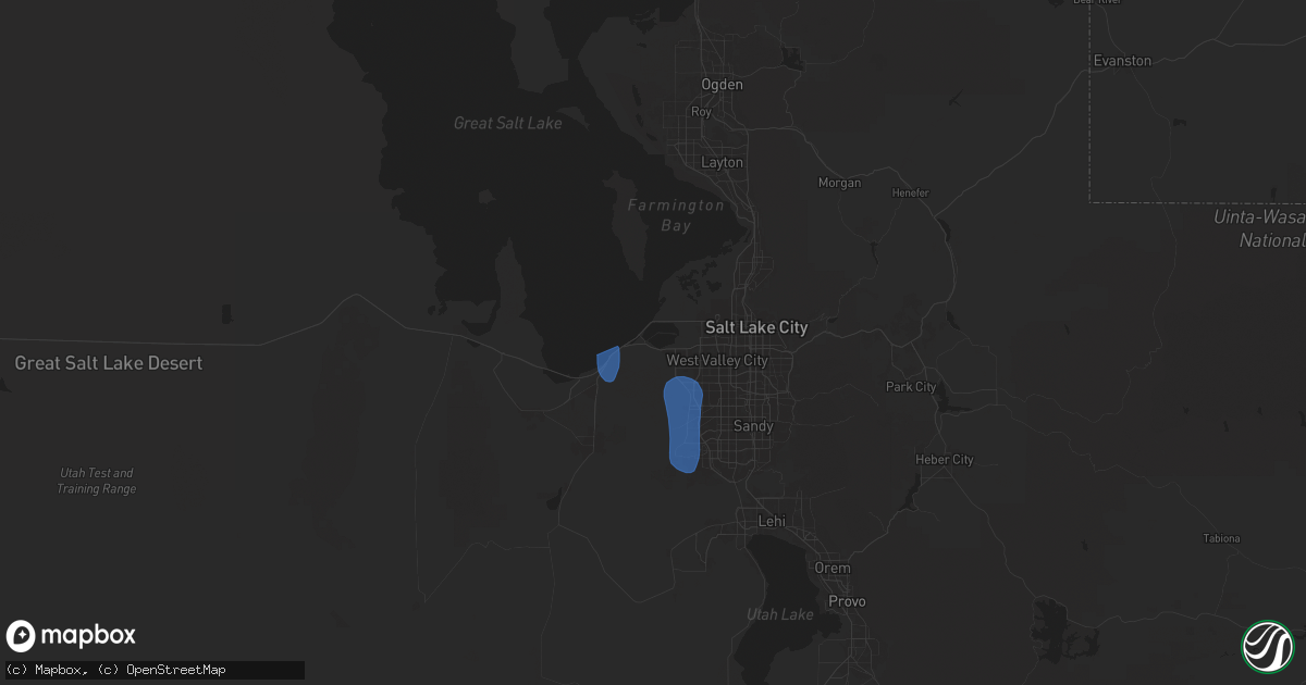 Hail Map in Magna, UT on October 15, 2025 - HailTrace