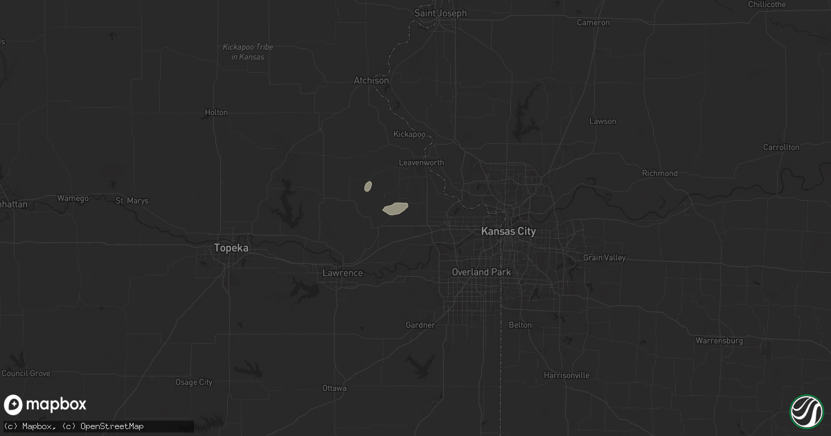 Hail Map in Basehor, KS on October 17, 2025 - HailTrace