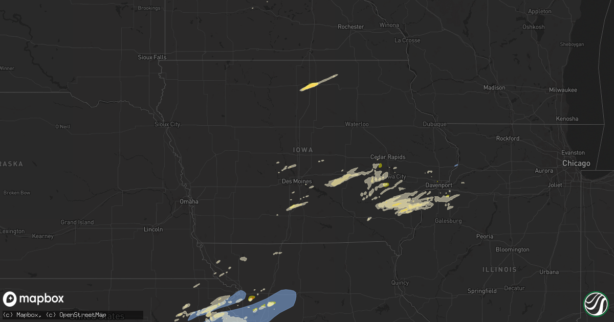 Hail Map in Iowa on October 24, 2024 - HailTrace