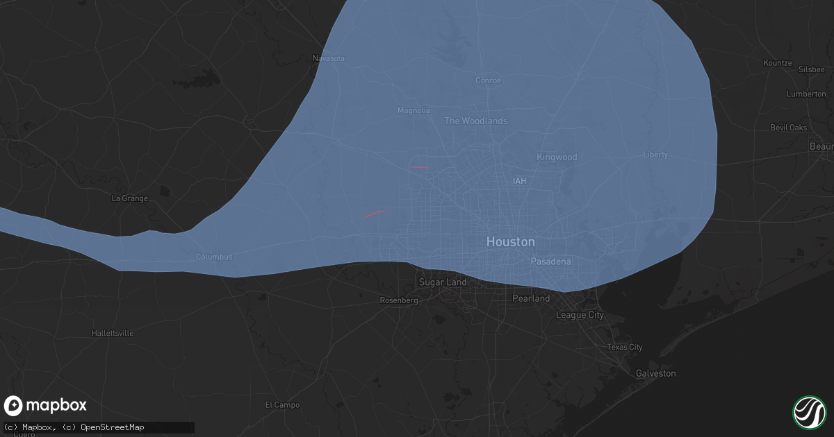 Hail Map in Katy, TX on October 24, 2025 - HailTrace