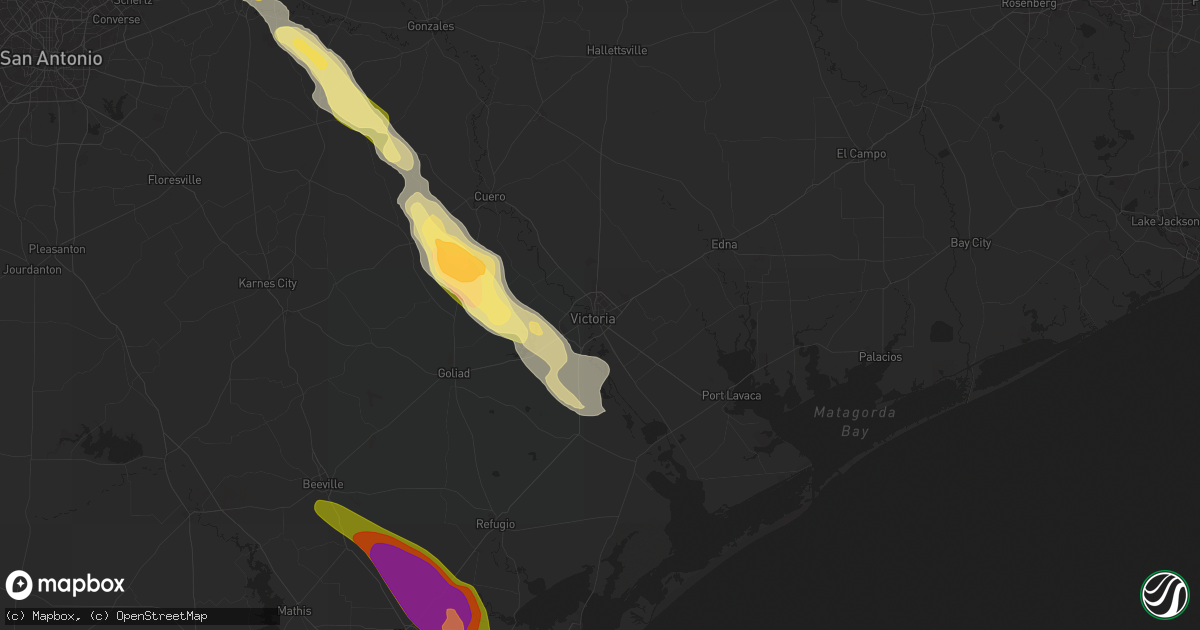 Hail Map in Victoria, TX on November 1, 2025 - HailTrace