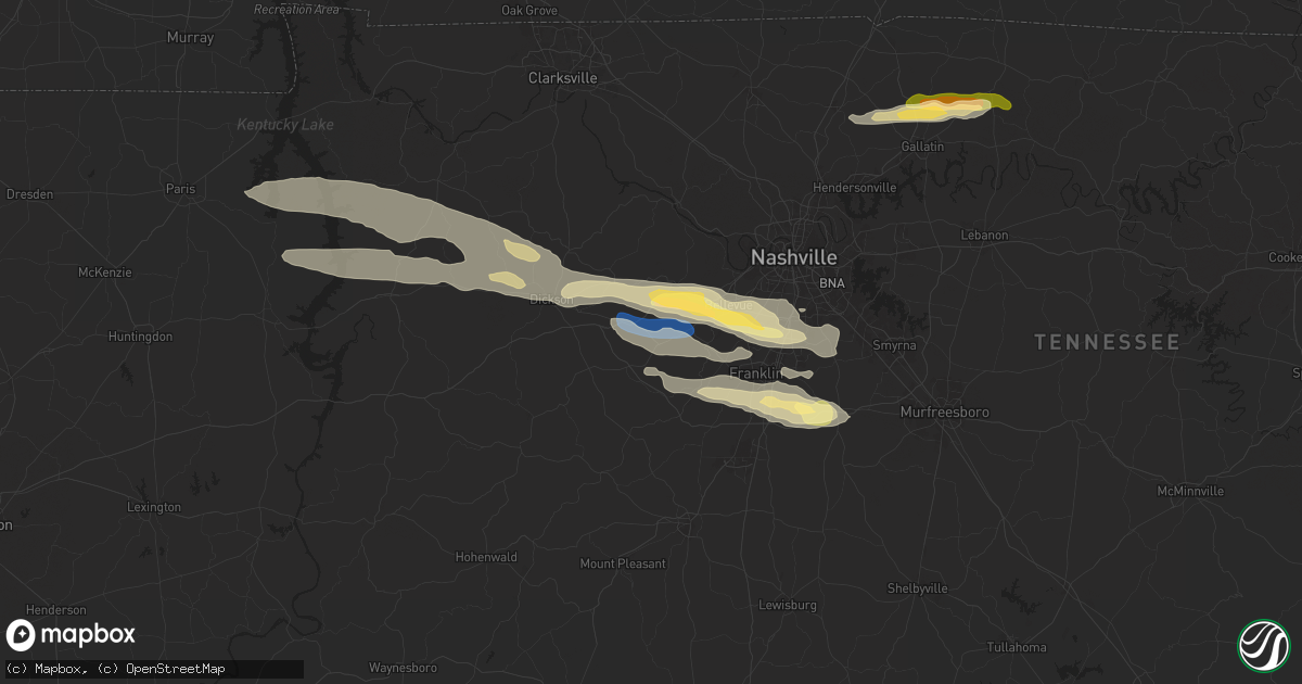 Hail Map in Fairview, TN on November 7, 2025 - HailTrace