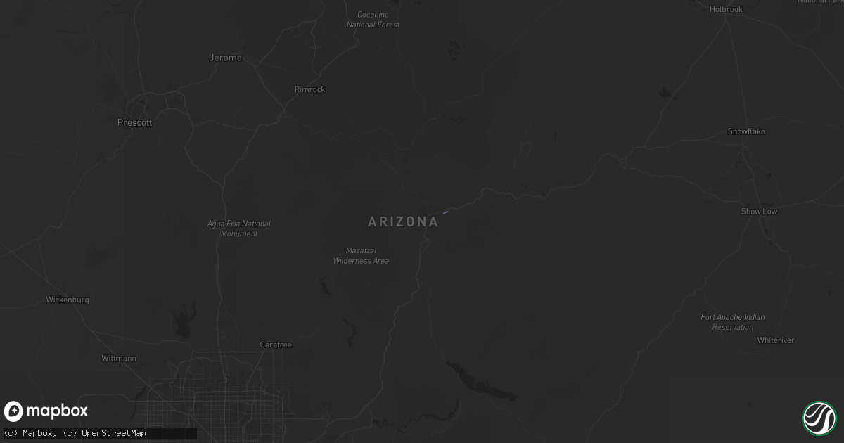 Hail Map in Payson, AZ on November 19, 2023 - HailTrace