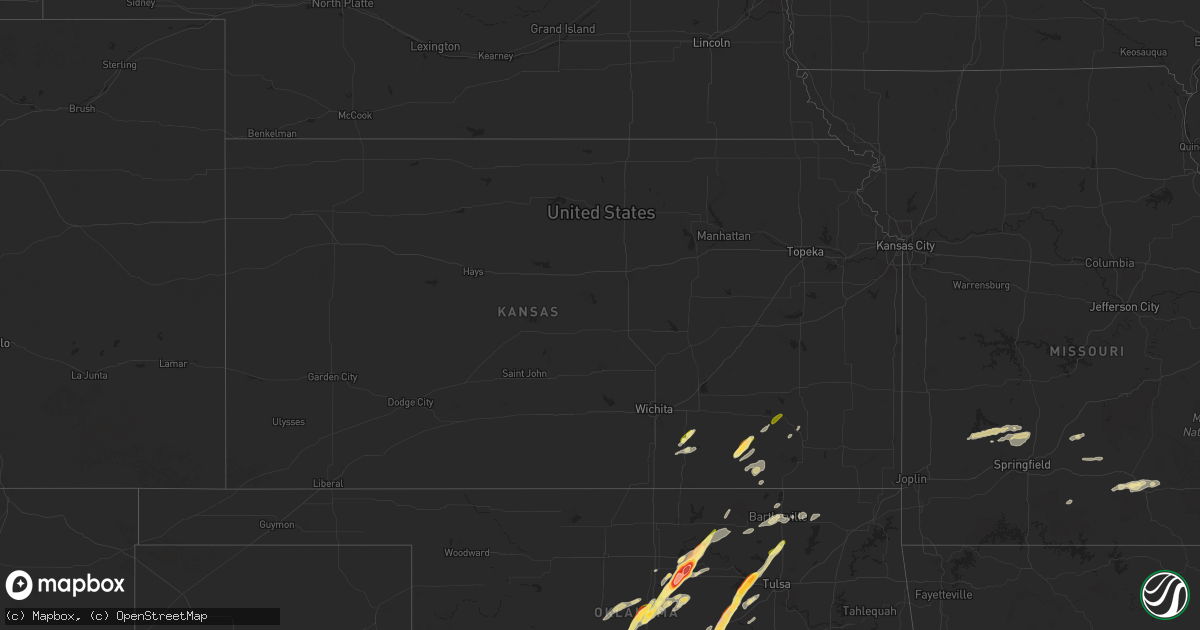 Hail Map in Kansas on November 19, 2025 - HailTrace