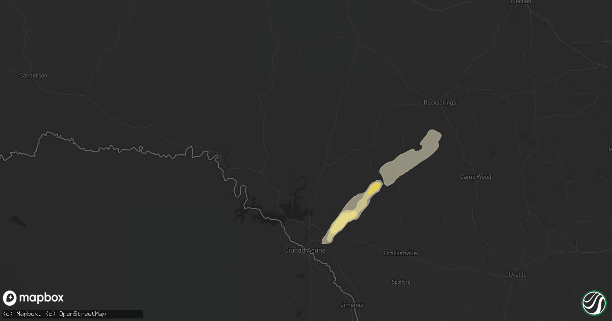 Hail Map in Del Rio, TX on November 20, 2025 - HailTrace