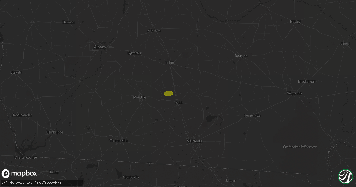 Hail Map in Sparks, GA on November 28, 2024 - HailTrace
