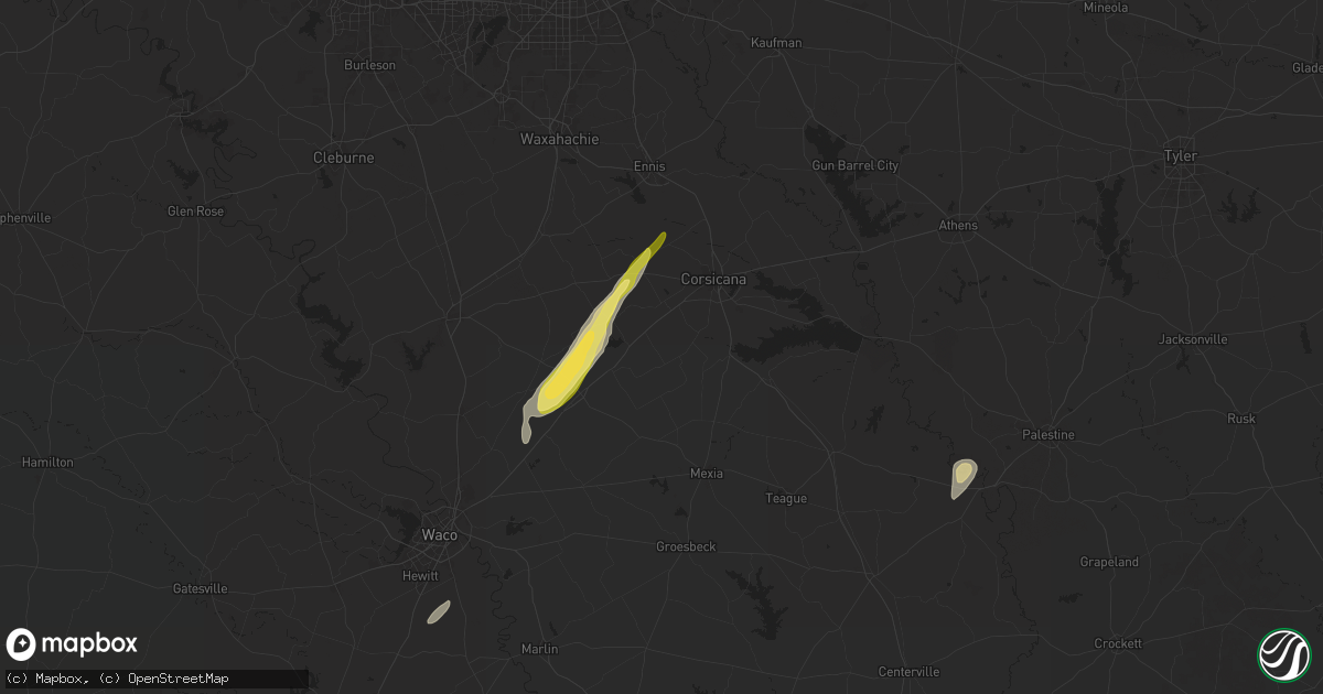 Hail Map in Purdon, TX on December 26, 2024 - HailTrace