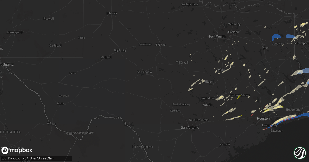 Hail Map in Texas on December 28, 2024 - HailTrace